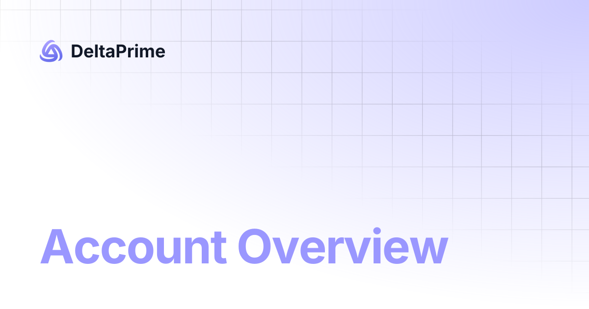 Account Overview | DeltaPrime