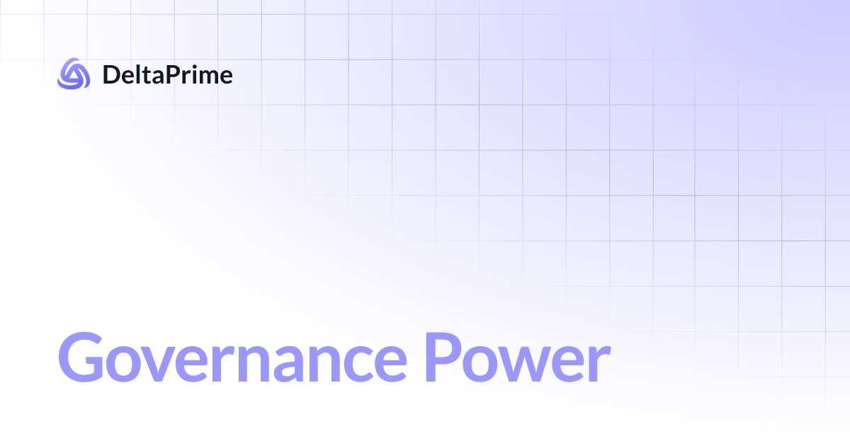 Governance Power | DeltaPrime